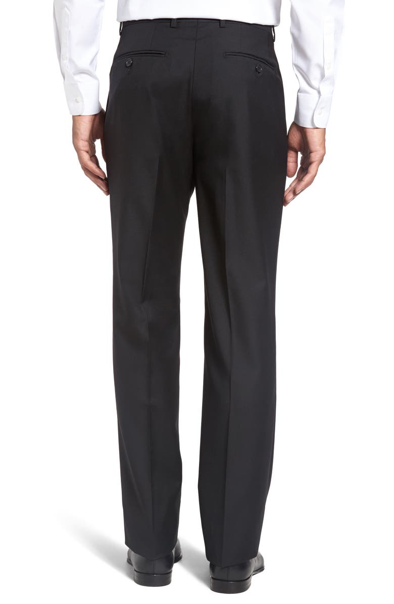 Santorelli Flat Front Twill Wool Dress Pants | Nordstromrack