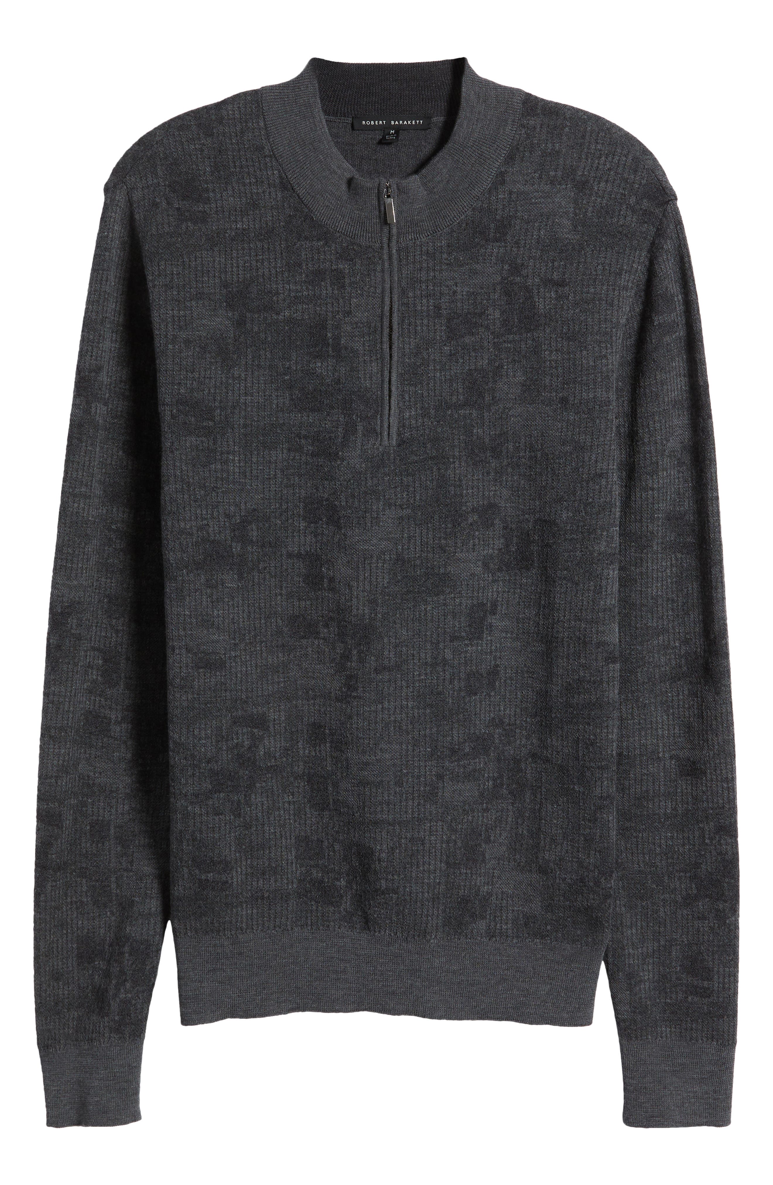 Robert Barakett Dalup Half Zip Mock Neck Wool Sweater | Nordstrom