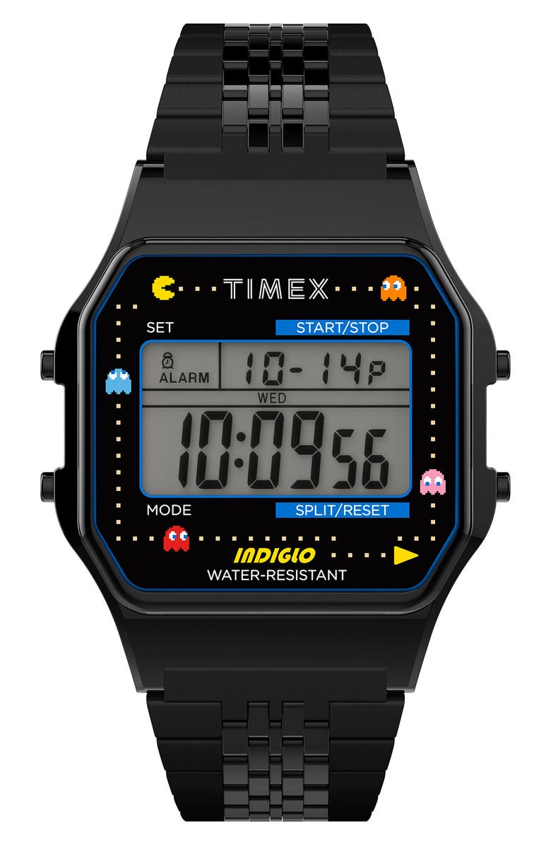 Timex® Pac-Man T80 Digital Bracelet Watch, 34mm | Nordstrom