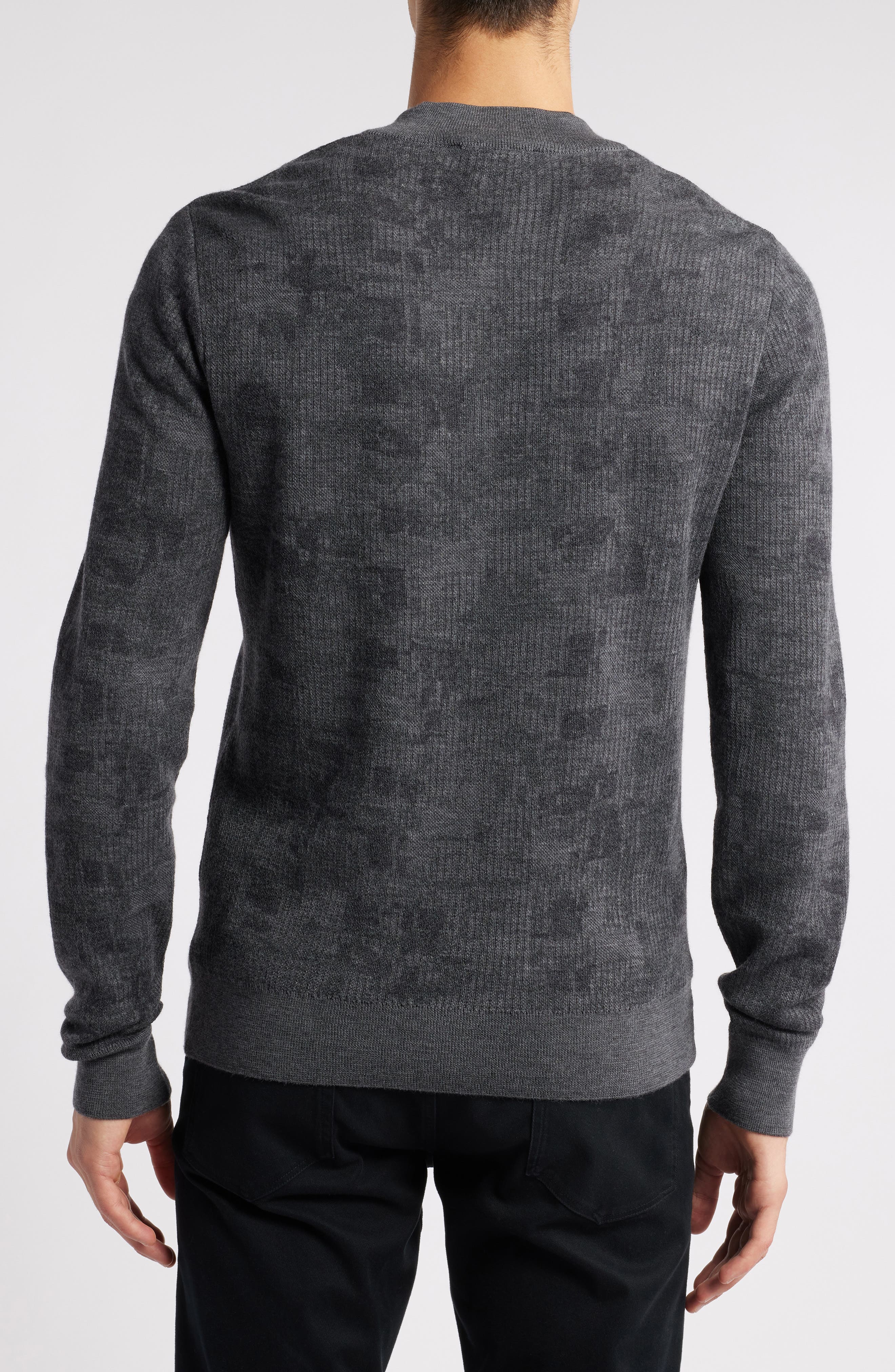 Robert Barakett Dalup Half Zip Mock Neck Wool Sweater | Nordstrom