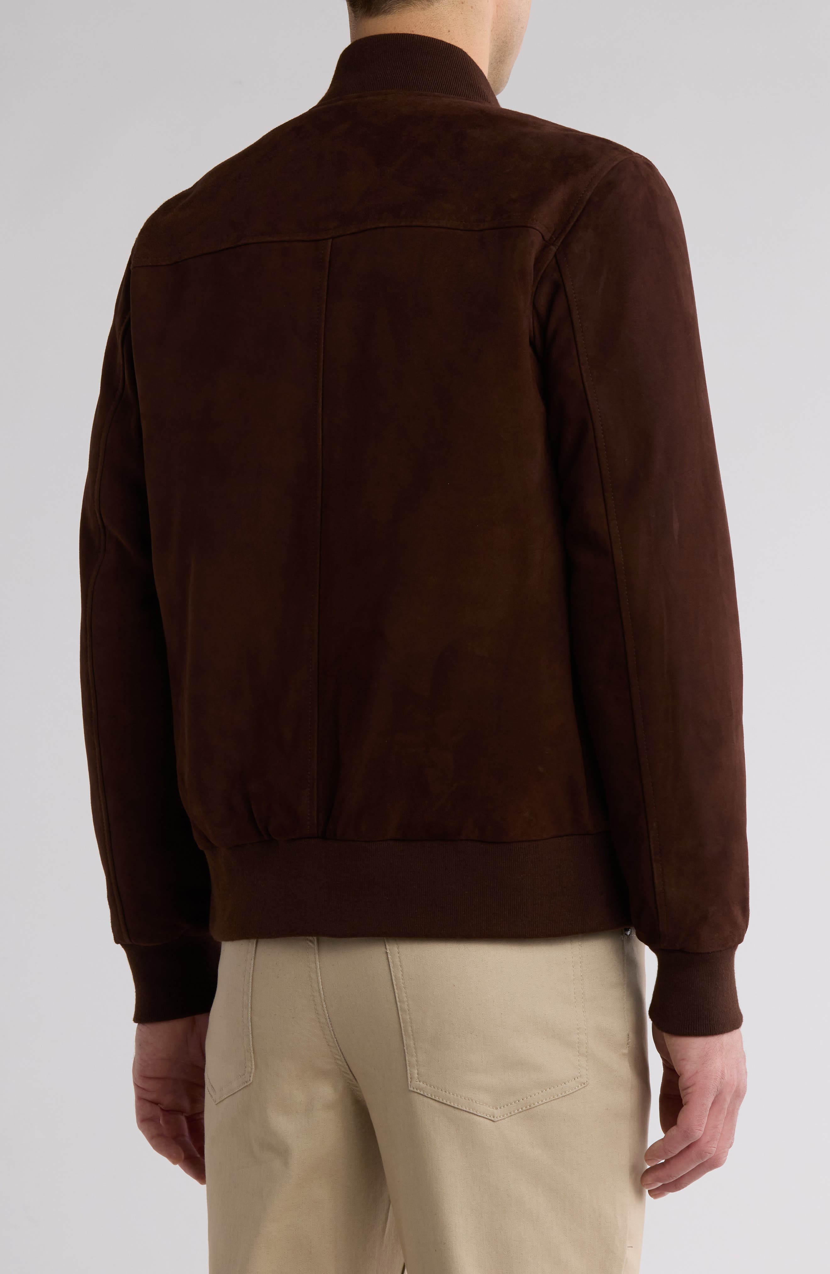 Suede Padded Bomber Jacket (Men) | Nordstromrack