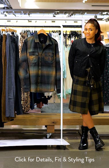 Roark Nordsman Plaid Flannel Snap-Up Overshirt | Nordstromrack