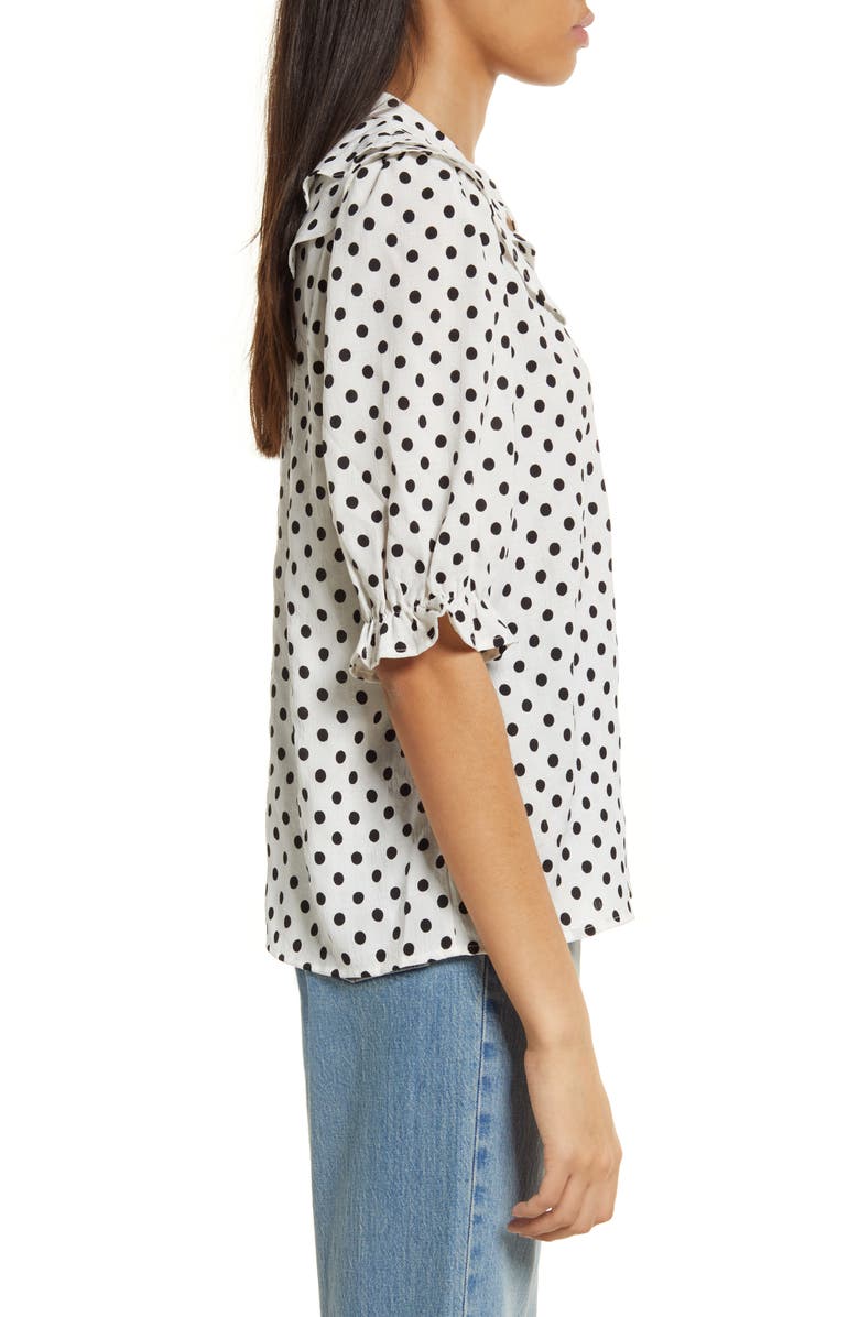 AWARE by VERO MODA Cornelia Polka Dot V-Neck Blouse | Nordstromrack