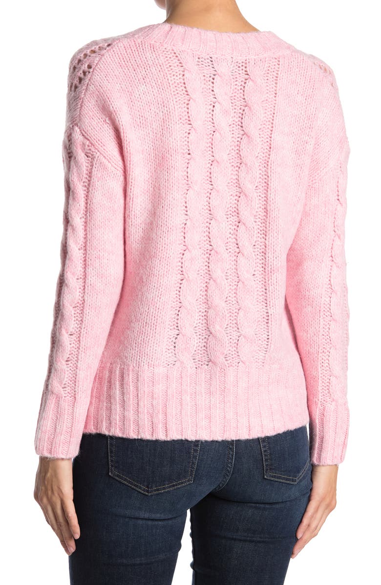 CLICHE Floral Embroidered Knit Cardigan | Nordstromrack