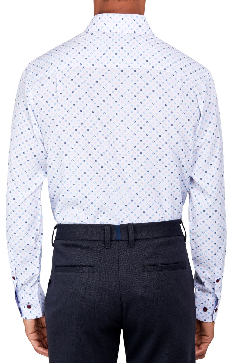 W.R.K Regular Fit Floral Dot Performance Dress Shirt | Nordstromrack