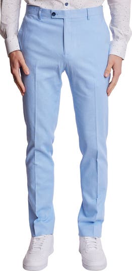 PAISLEY & GRAY Downing Slim Flat Front Linen Blend Dress Pants ...