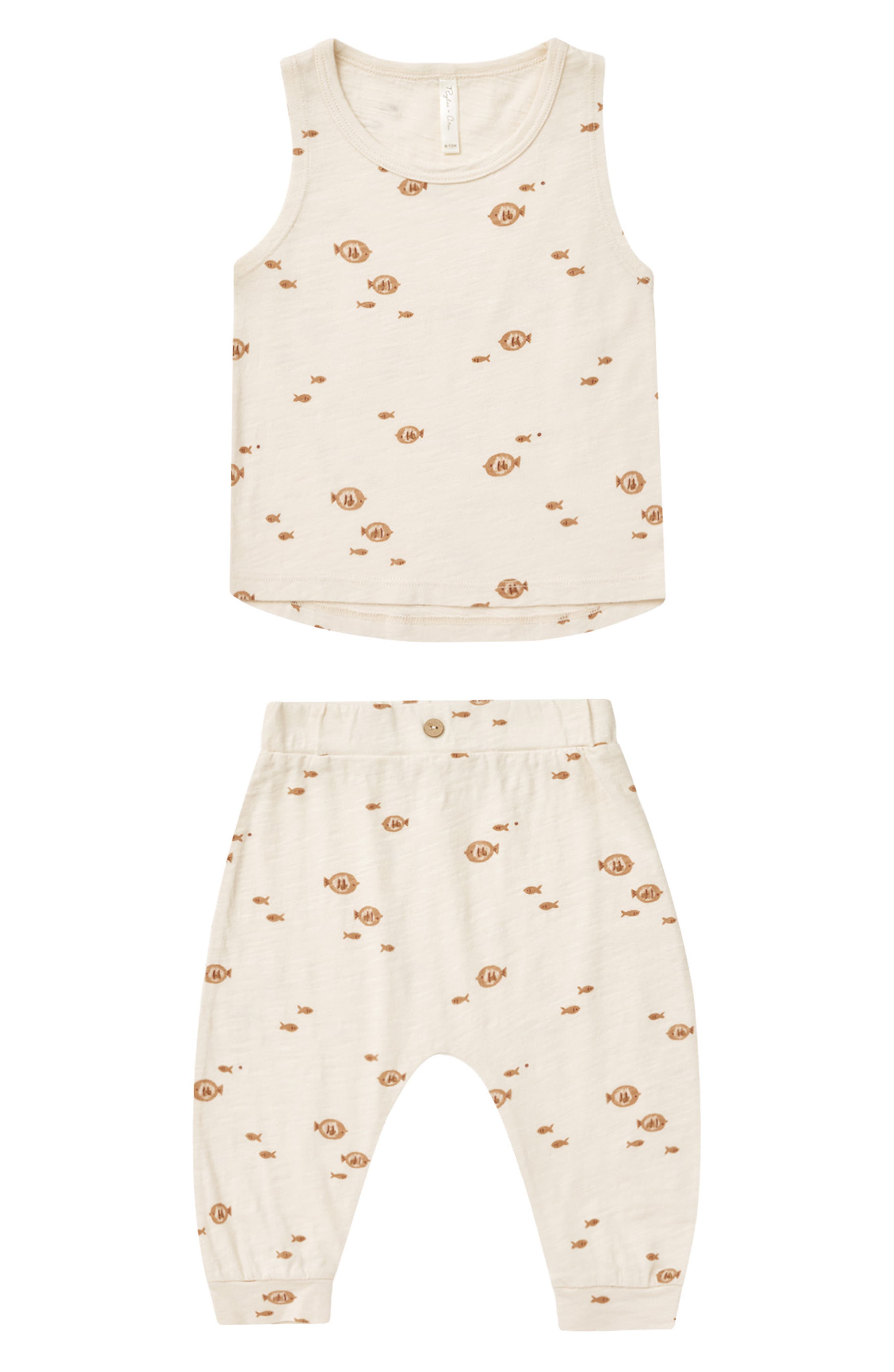 Rylee + Cru Kids' Cotton Jersey Slouch Tank & Pants Set | Nordstromrack