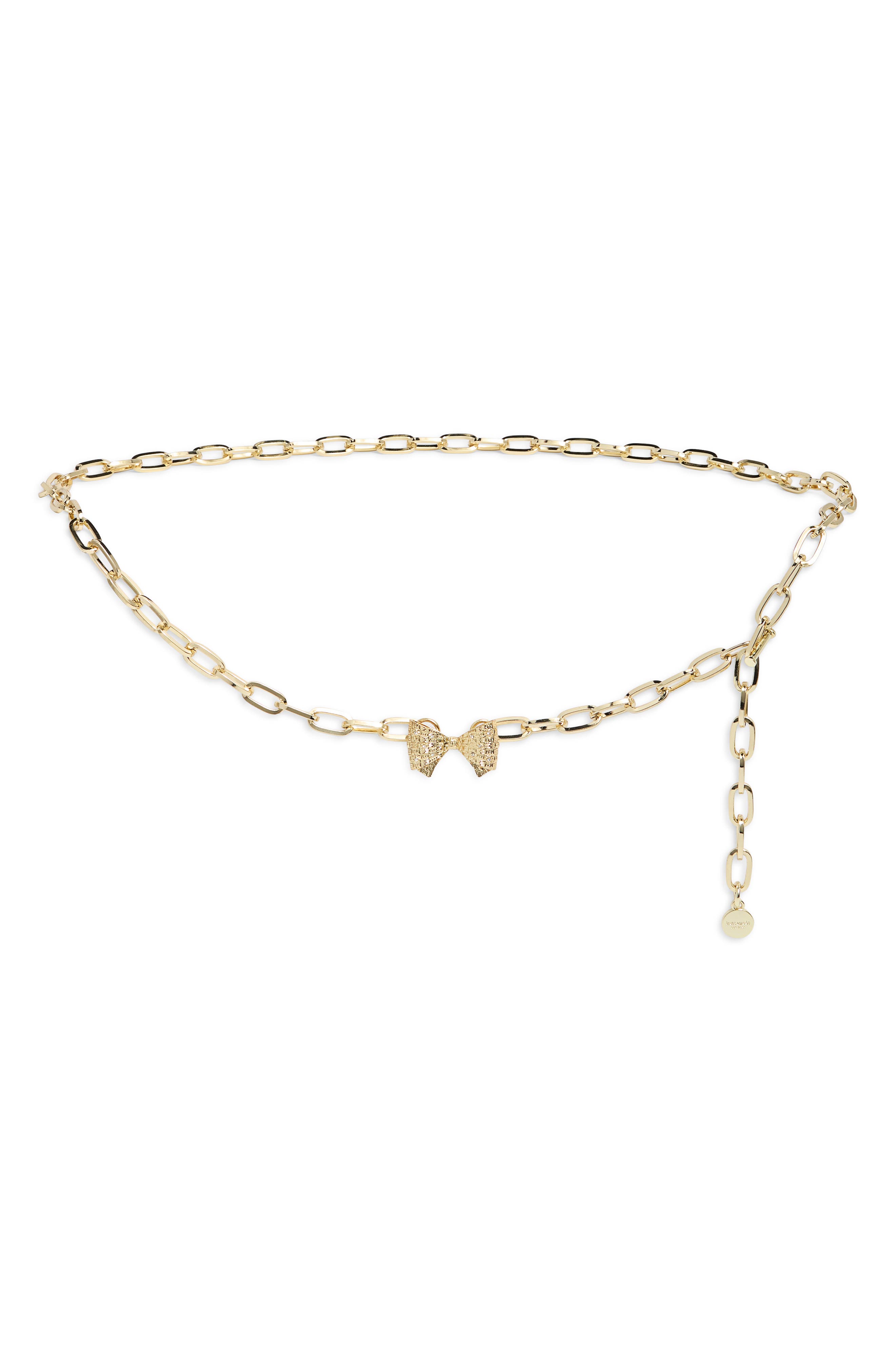 Kate Spade New York rhinestone bow chain belt | Nordstromrack