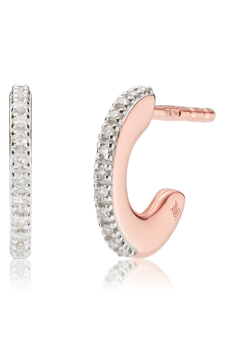 Monica Vinader Small Fiji Diamond Hoop Earrings | Nordstromrack