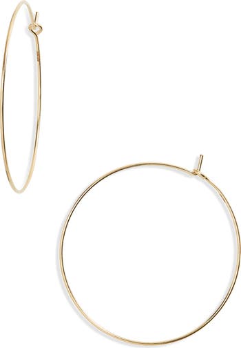 Madewell Delicate Collection Demi-Fine Large Hoop Earrings | Nordstromrack