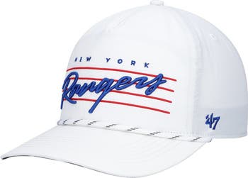 '47 Men's '47 White New York Rangers Downburst Hitch Snapback Hat ...