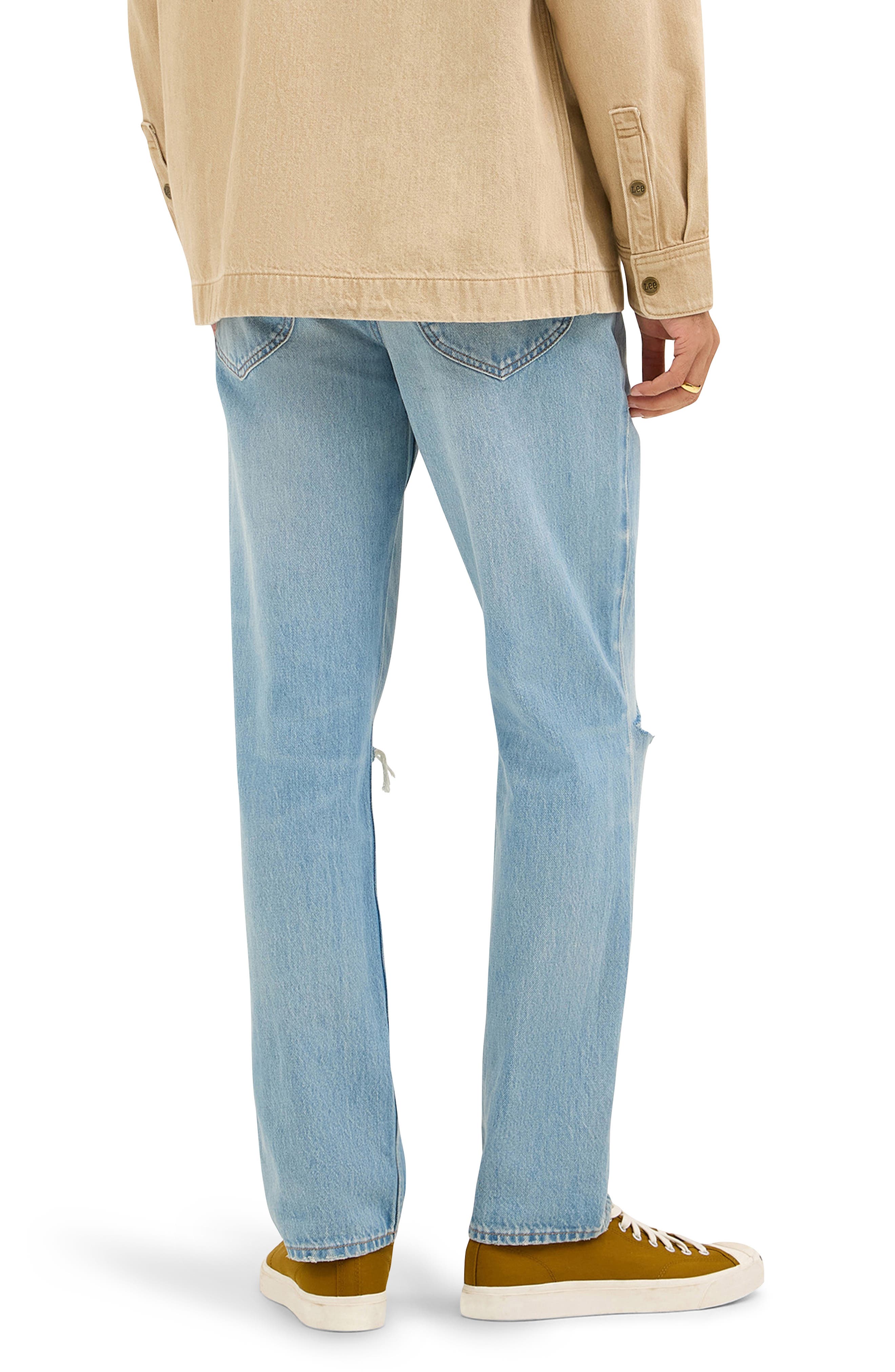Lee West Ripped Regular Straight Leg Jeans | Nordstrom