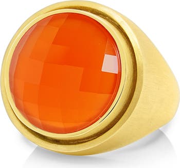 Dean Davidson Checkered Stone Signet Ring | Nordstrom