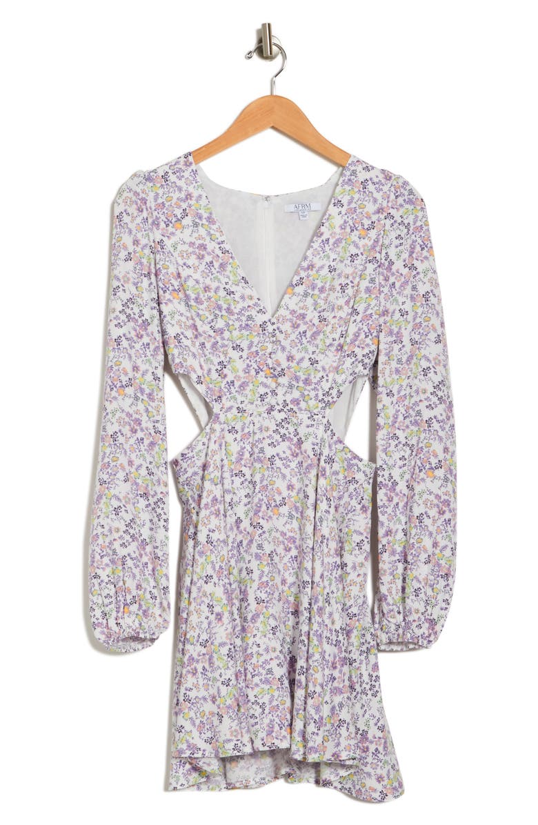 AFRM Sean Long Sleeve Cutout Dress | Nordstromrack