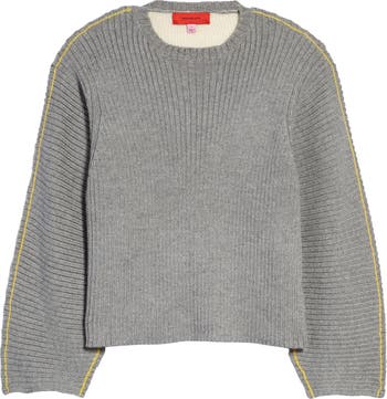 Eckhaus Latta Men's Ash Alpaca Rib Sweater | Nordstrom