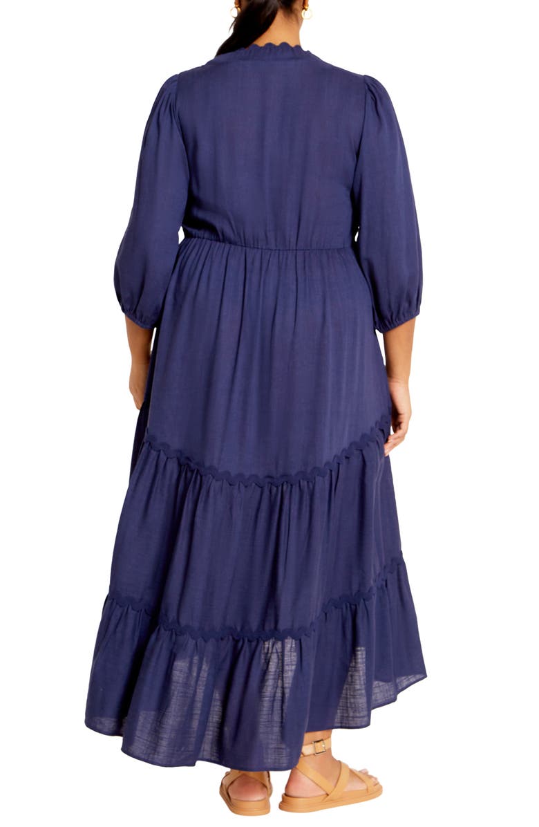 City Chic Cabana Tiered High-Low Dress | Nordstromrack