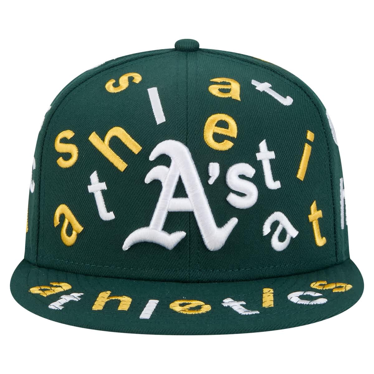 New Era Men's New Era Green Oakland Athletics Team Confetti 59FIFTY ...
