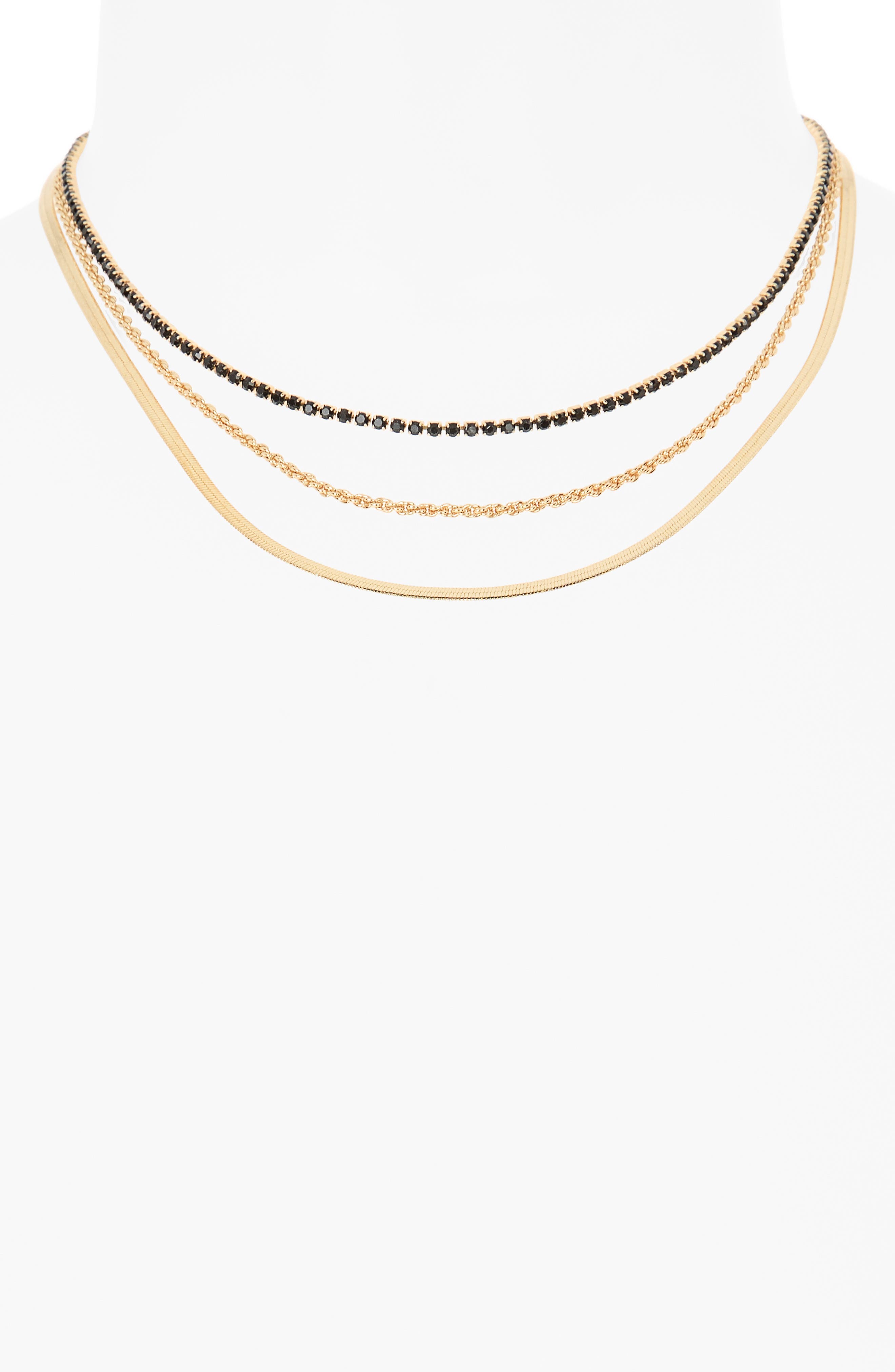 Ettika Delicate Sparkle Layered Chain Necklace | Nordstrom