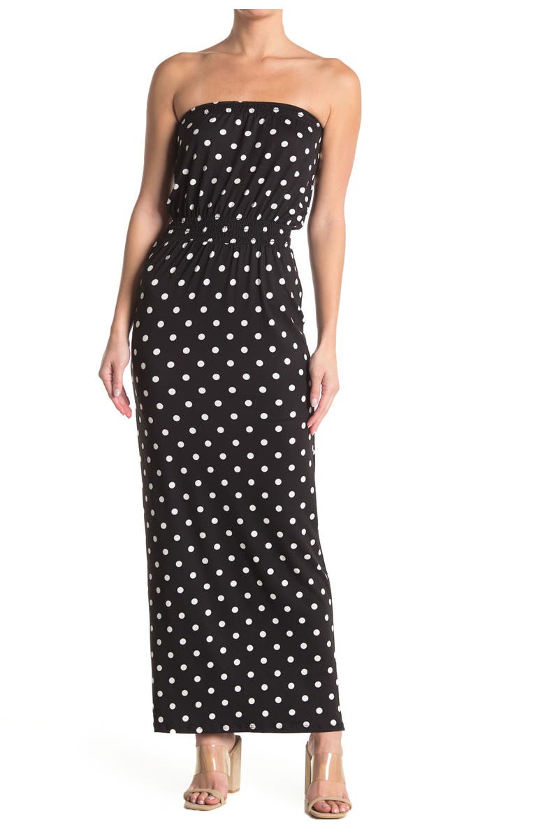 Velvet Torch Tube Smock Waist Midi Poplin Dress | Nordstromrack