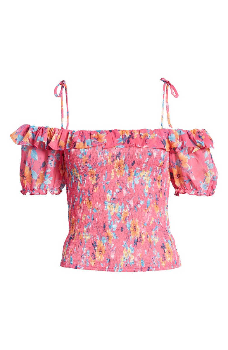 Row A Smocked Tie Shoulder Top | Nordstromrack