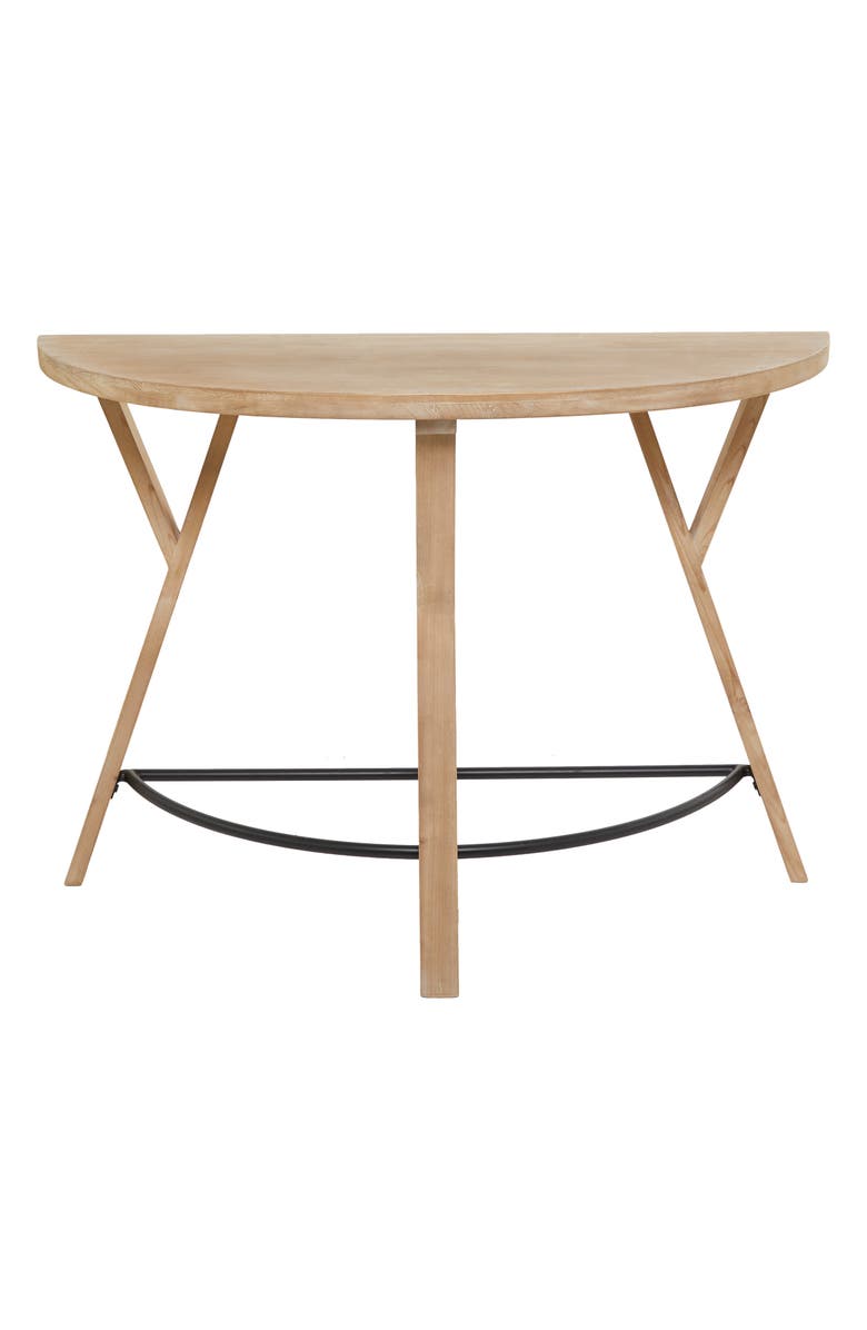 SONOMA SAGE HOME Brown Wood Half Moon Console Table | Nordstromrack