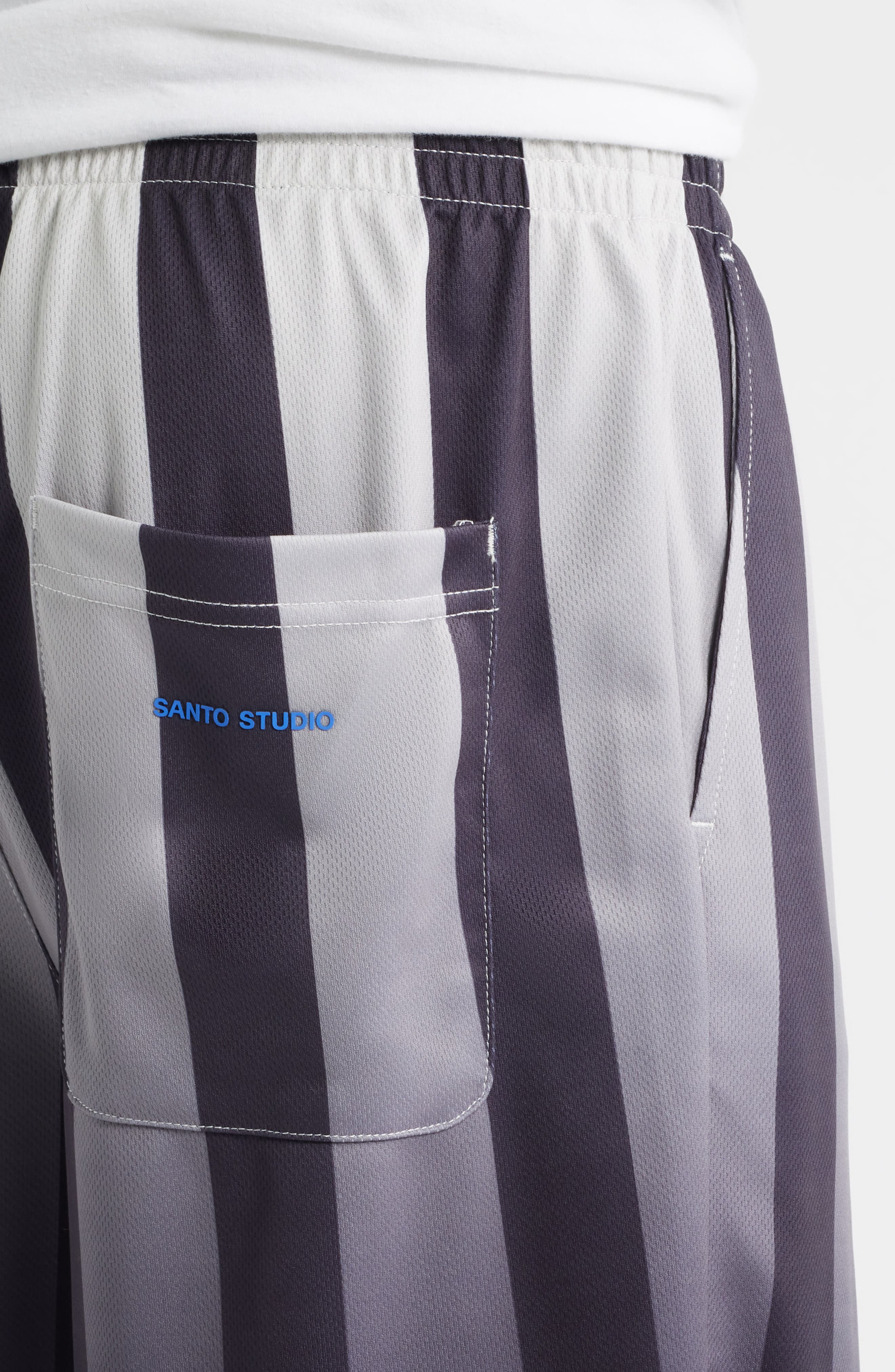 SANTO STUDIO Team Palermo Stripe Mesh Soccer Shorts | Nordstromrack