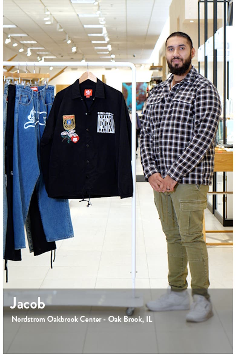 Flourish Nylon Coach's Jacket (Men) | Nordstromrack