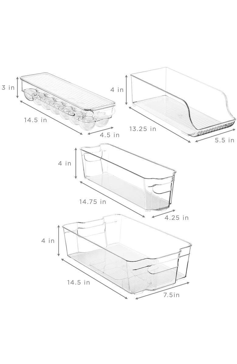 SORBUS Clear 8-Piece Organizer Bin Set | Nordstromrack