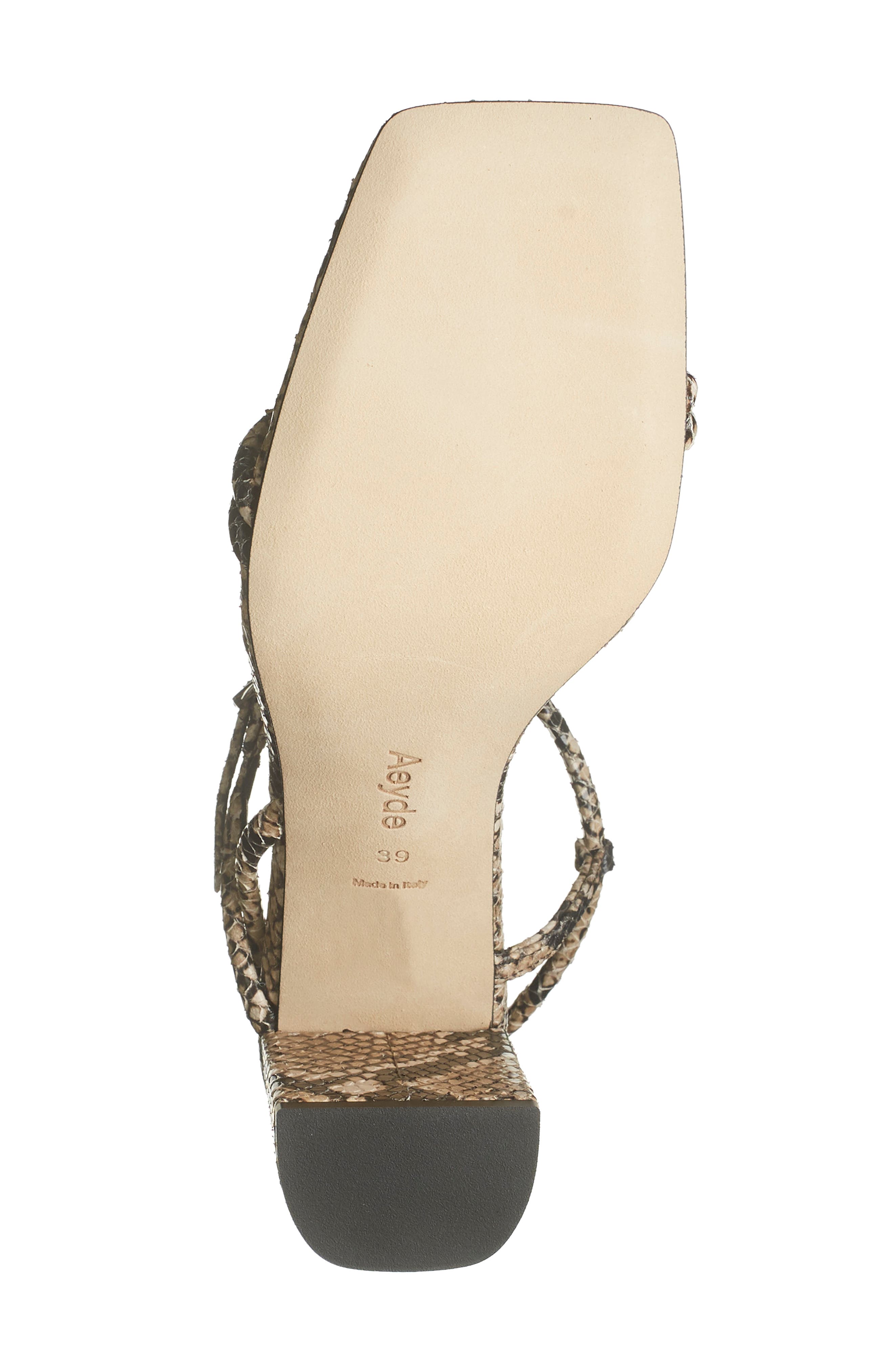 aeyde Helene Snake Print Sandal (Women) | Nordstromrack