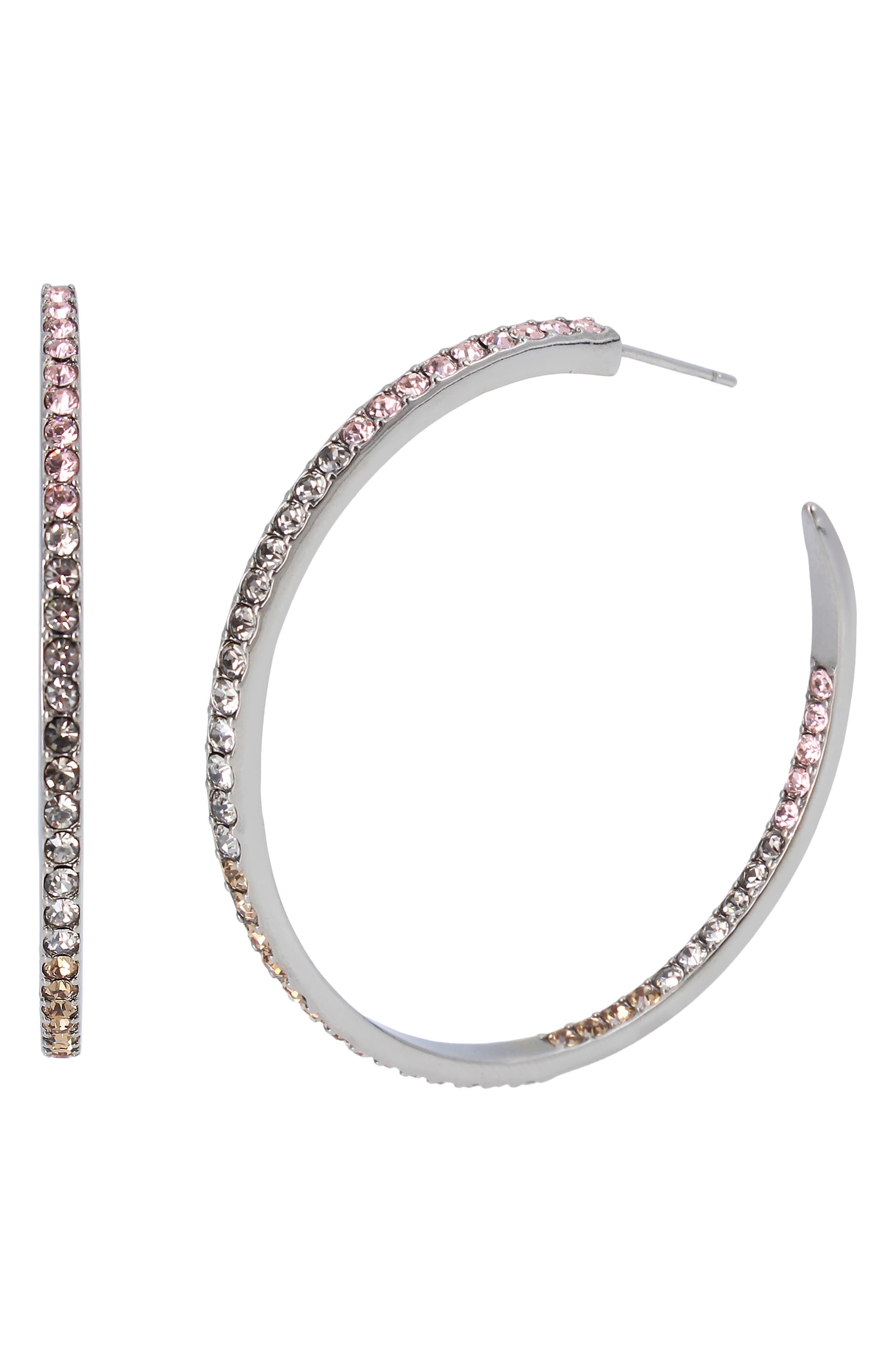 Kurt Geiger London Pavé Crystal Inside Out Hoop Earrings | Nordstrom