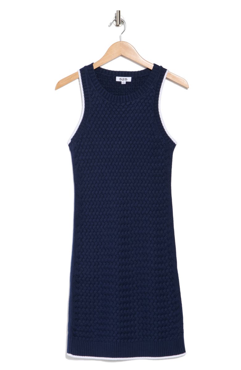 525 Jojo Cable Cotton Varsity Minidress | Nordstromrack