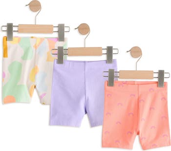 NEXT Kids' Assorted 3-Pack Rainbow Cycle Shorts | Nordstrom