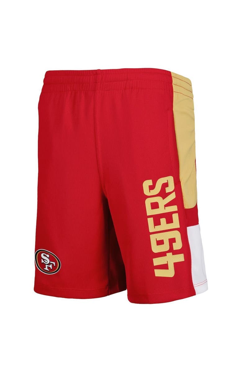 Outerstuff Youth Scarlet San Francisco 49ers Lateral Mesh Performance ...