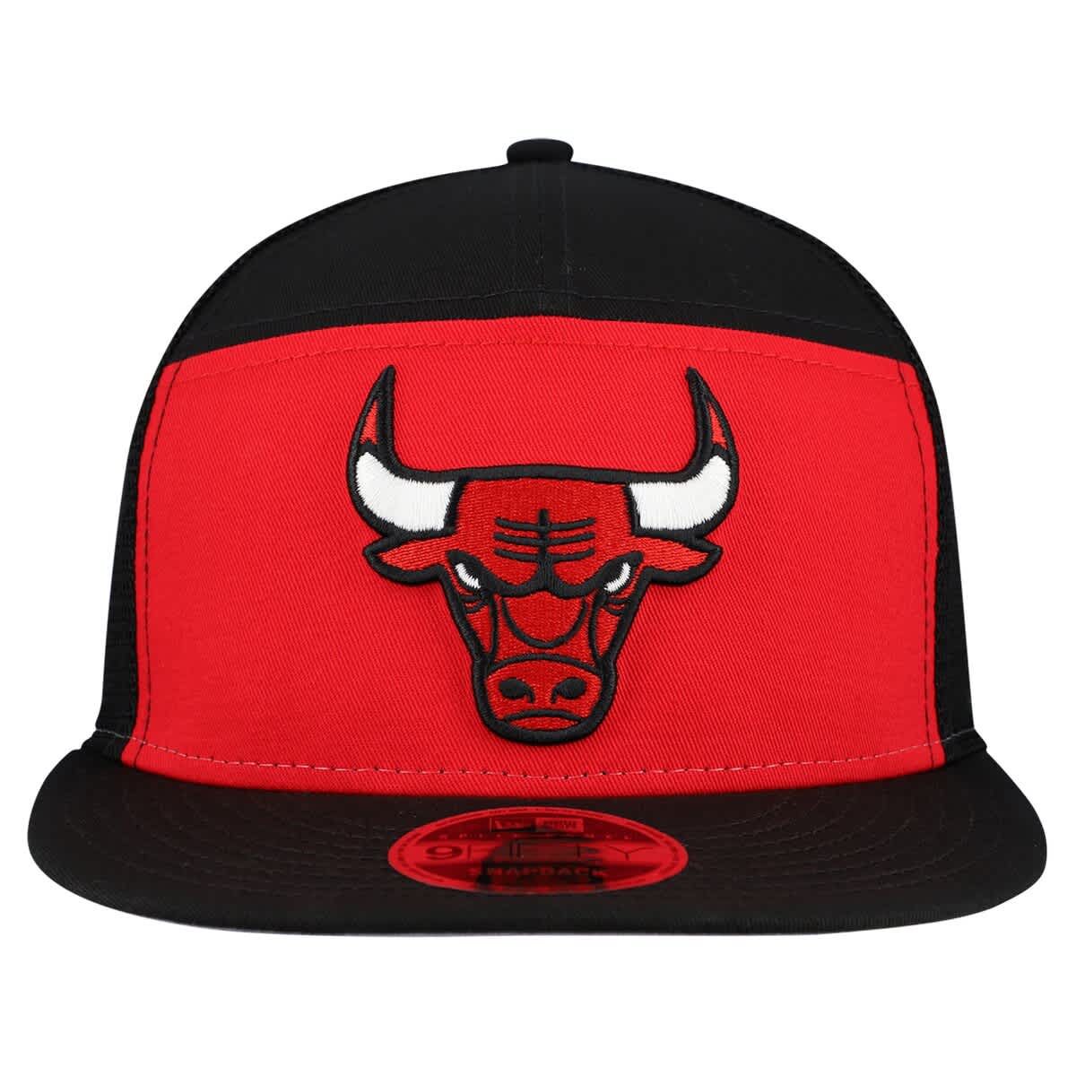 New Era Men's New Era Red/Black Chicago Bulls Outdoor Split Panel ...