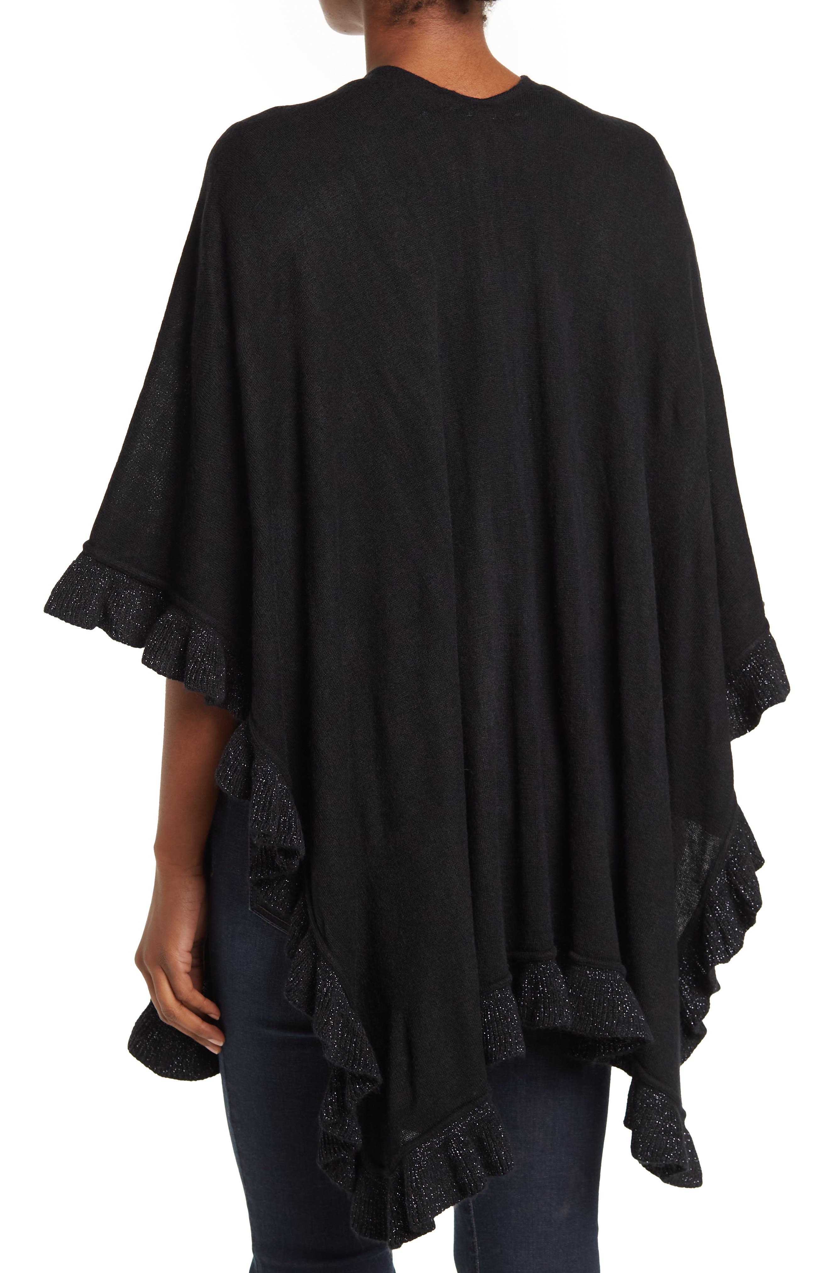 Vince Camuto Metallic Ruffle Trim Wrap | Nordstromrack