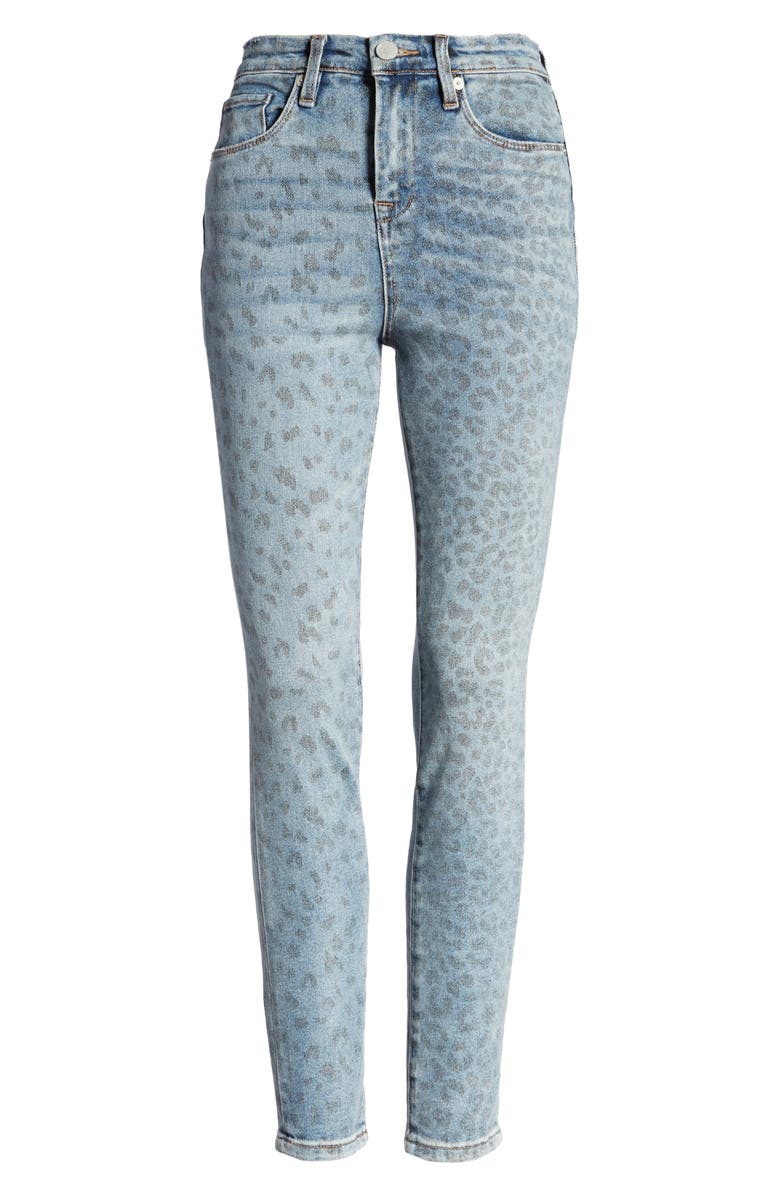 BLANKNYC Leopard Print High Waist Skinny Jeans | Nordstromrack