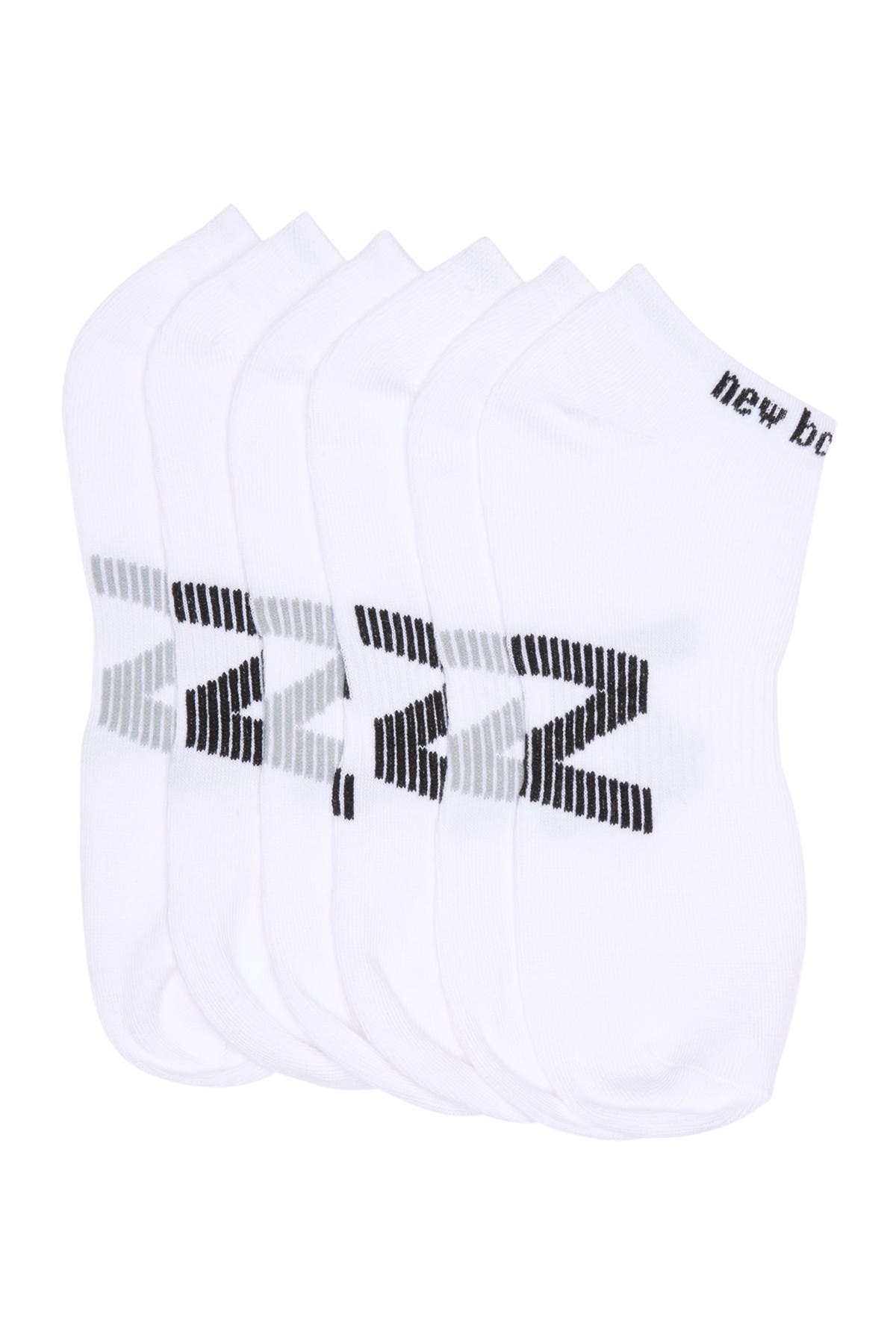 New Balance Logo Printed Ankle Cut Socks - Pack of 6 | Nordstromrack