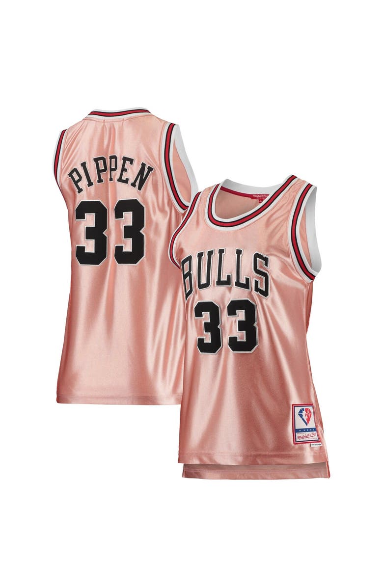 Mitchell & Ness Women's Mitchell & Ness Scottie Pippen Pink Chicago ...
