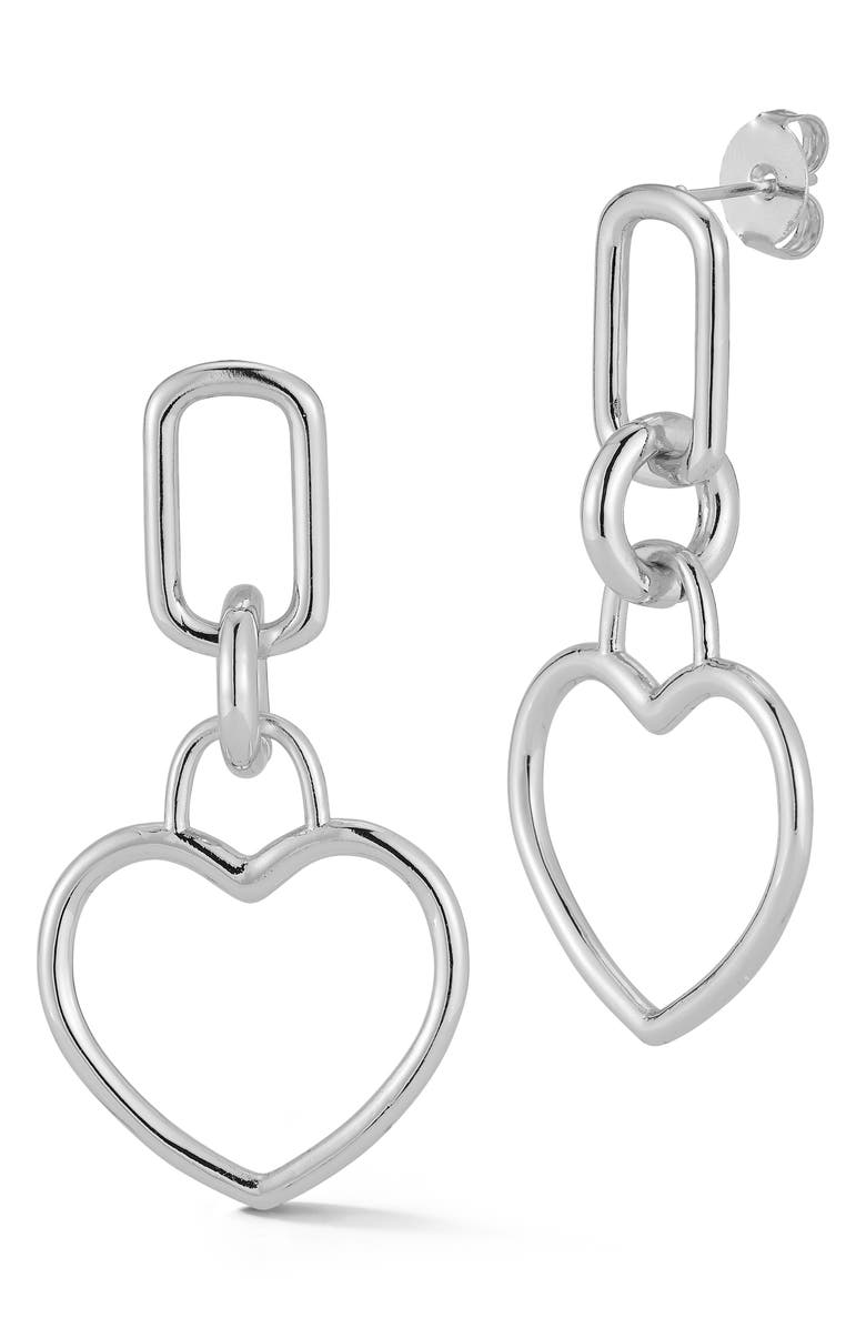 CHLOE AND MADISON Open Heart Drop Earrings | Nordstromrack