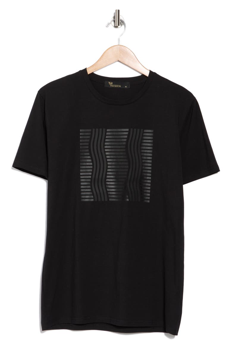3D Abstract Stretch Cotton Graphic T-Shirt (Men) | Nordstromrack