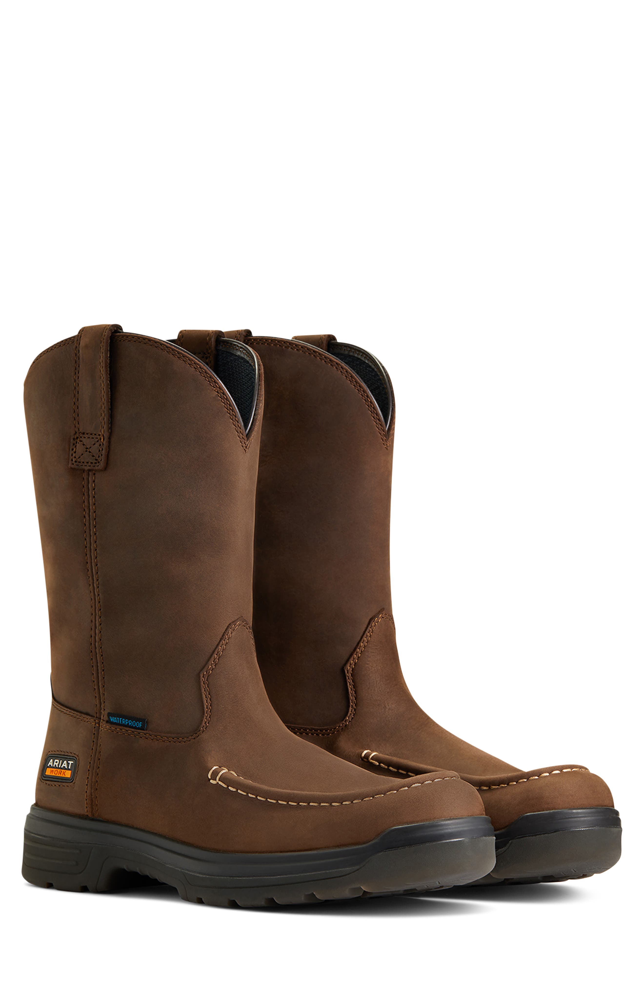 Ariat Turbo Pull-On Waterproof Carbon Toe Work Boot (Men) | Nordstromrack