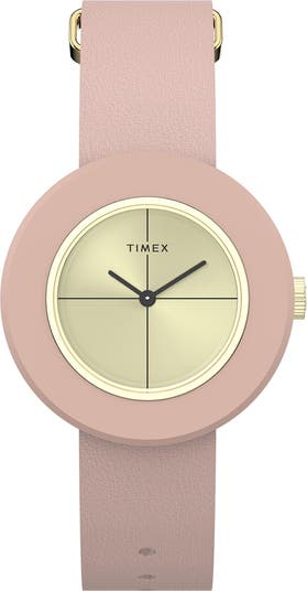 Timex® Women's Variety Leather Strap Watch, 34mm | Nordstromrack