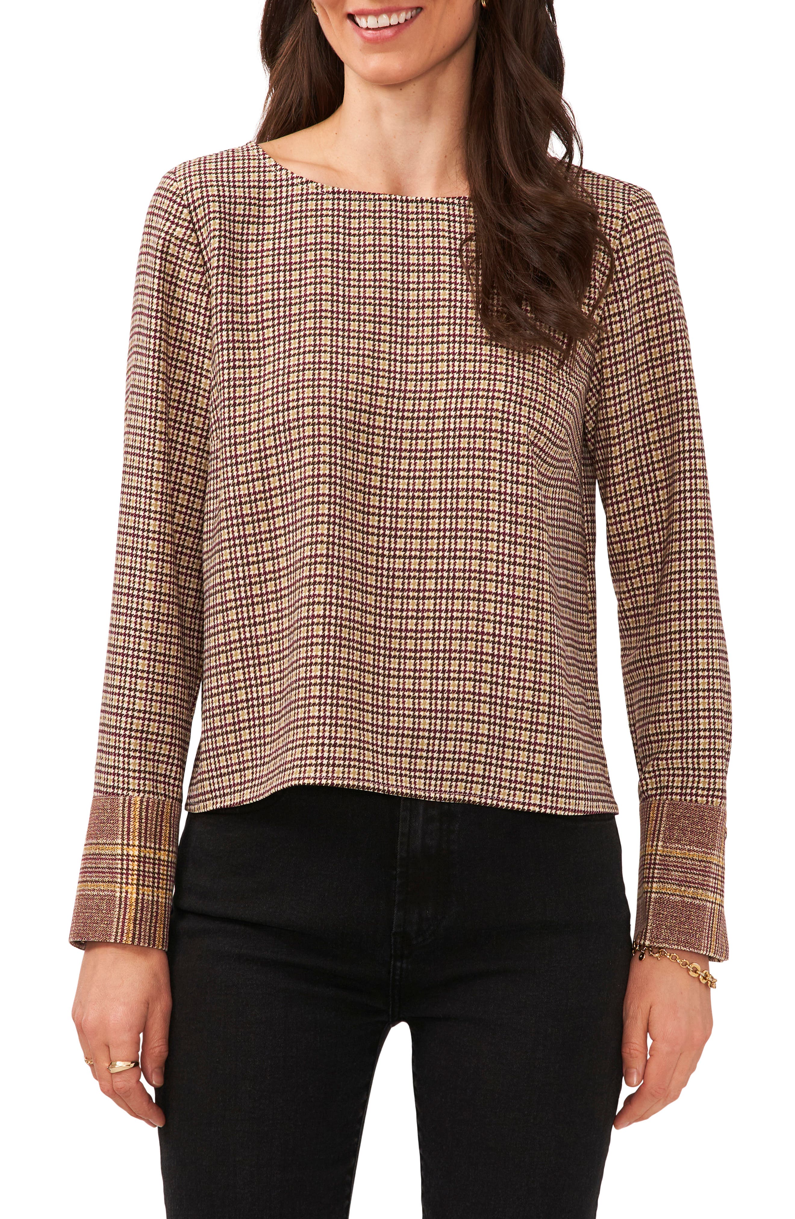 Vince Camuto Plaid Blouse | Nordstromrack
