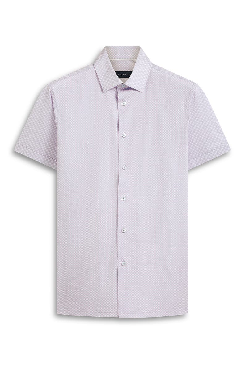 Bugatchi Milo OoohCotton® Dot Print Short Sleeve Button-Up Shirt ...