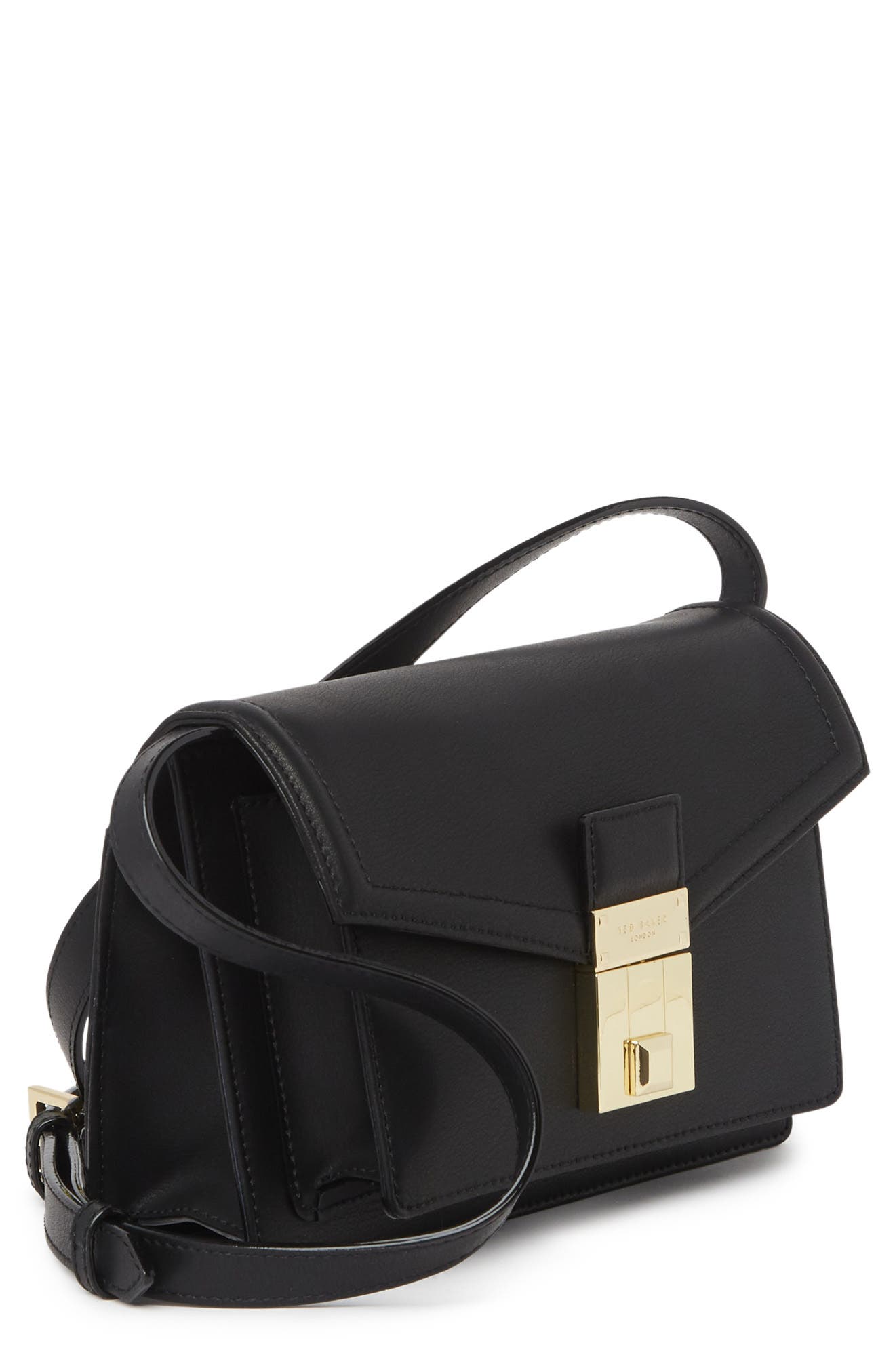 Ted Baker London Ted Baker Kaylee Leather Luggage Lock Crossbody Bag ...
