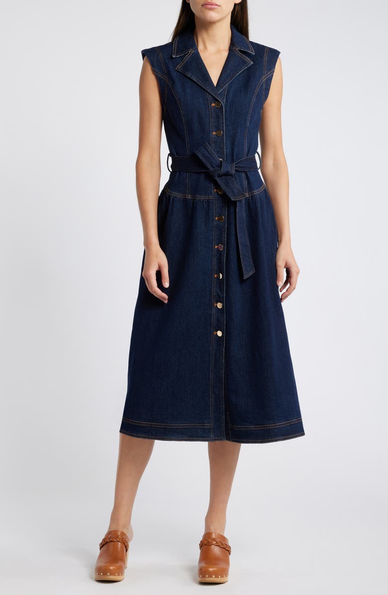 Adelyn Rae Sleeveless Denim Midi Dress | Nordstromrack