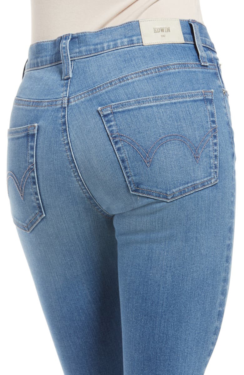 EDWIN Pixie Mid Rise Ankle Skinny Jeans | Nordstromrack