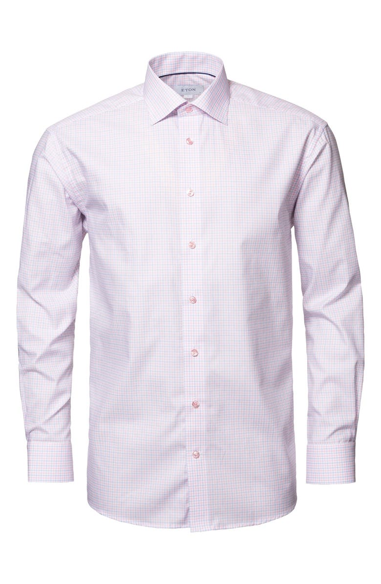 Eton Classic Fit Check Cotton Twill Dress Shirt | Nordstromrack