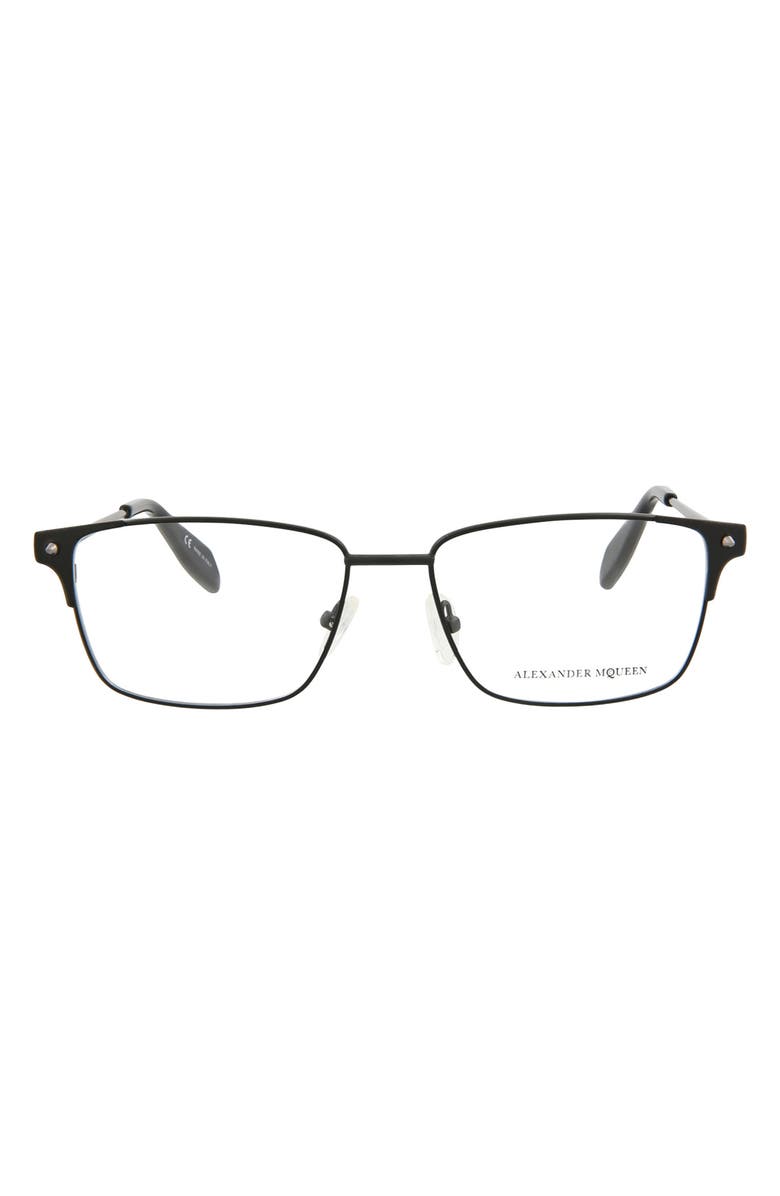 McQueen 55mm Rectangle Optical Frames | Nordstromrack