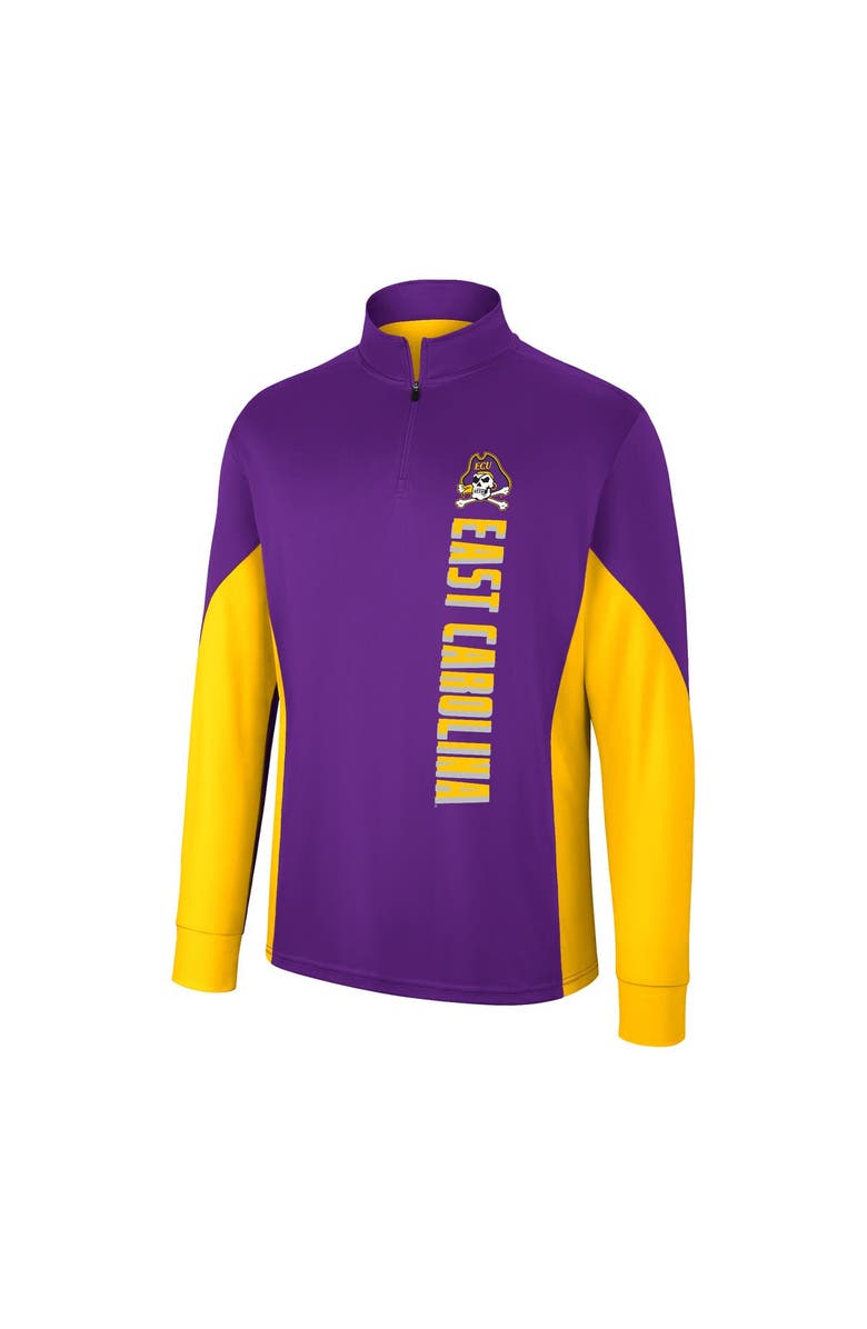 COLOSSEUM Men's Colosseum Purple ECU Pirates Bart Quarter-Zip Windshirt ...